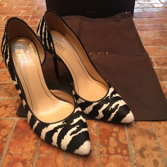 Gucci | Shoes | Gucci Zebra Pony Hair Pump Heels | Poshmark